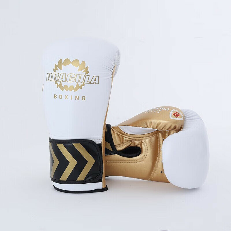 Taekwondo Degula Children's Boxing Gloves, Sanda Fighting Boxing Training Breathable Thickened Punching Bag Gloves, White, 6oz