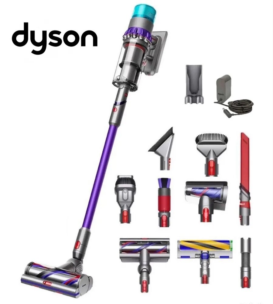 Dyson Gen 5 Detect Absolute SV23 Беспроводной Вертикальный Пылесос, 9 насадок, purple HK/SG