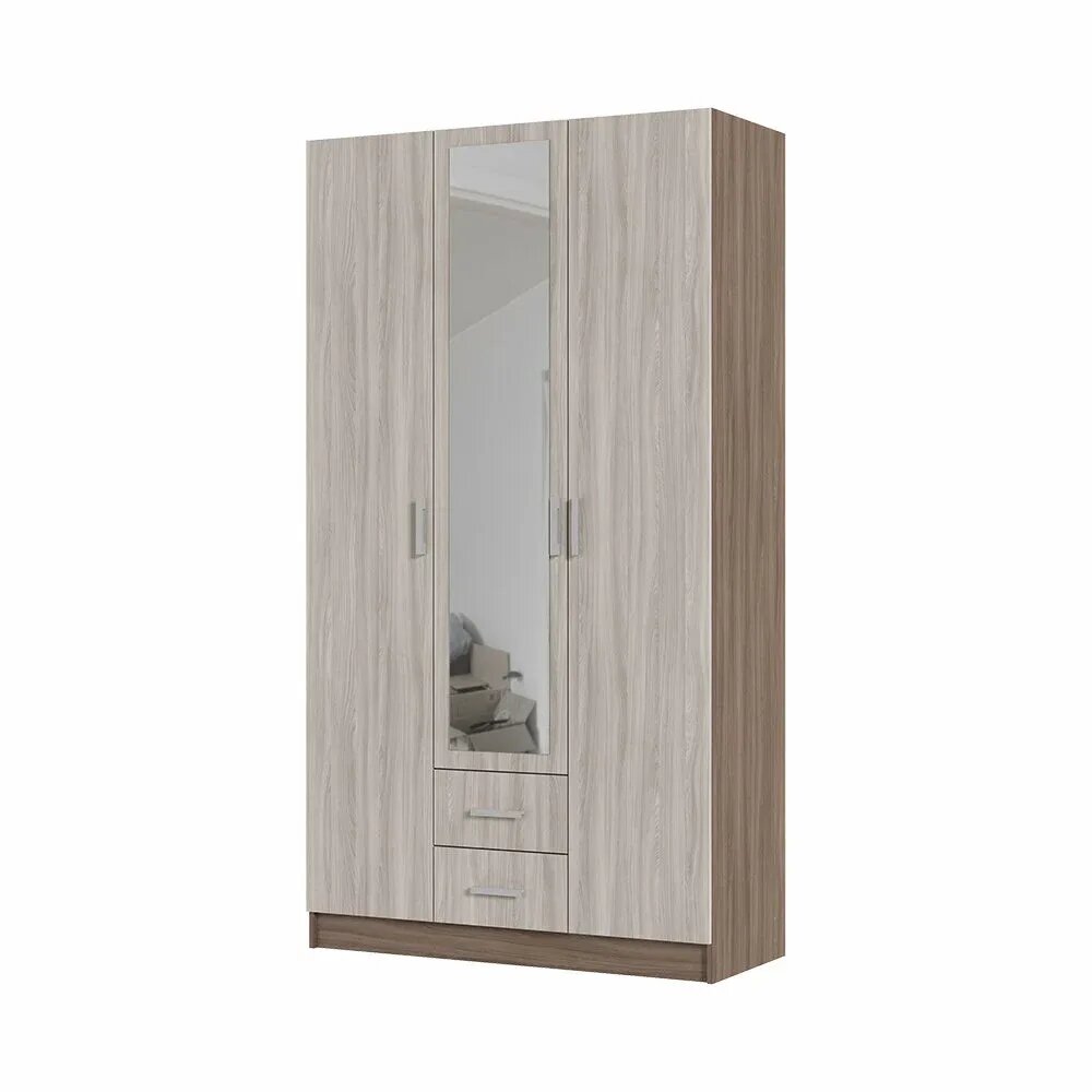 Шкаф 3-х створчатый ШК 601 М «Гармония», шимо тёмный/светлый (1200х500х2200)