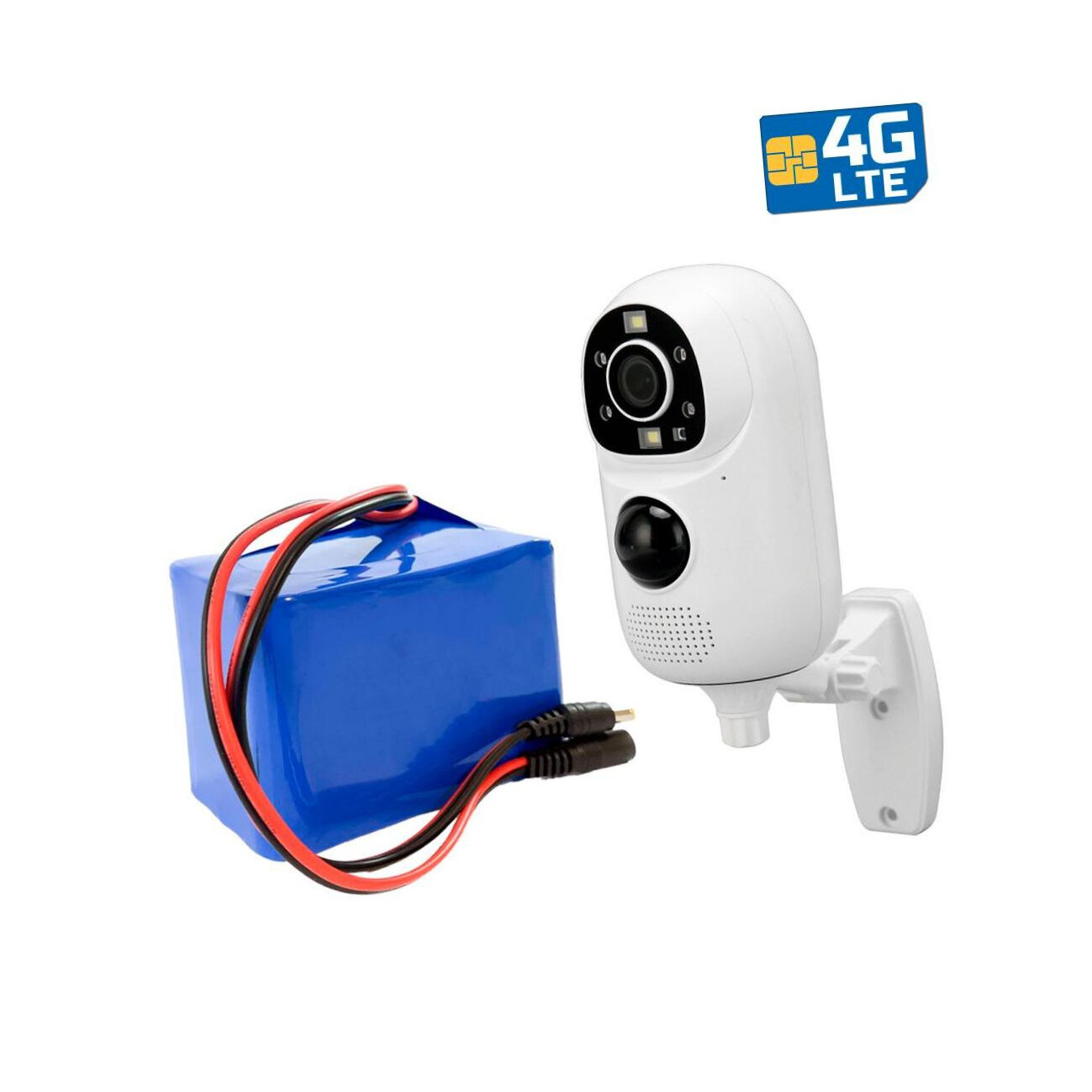 Автономная 3G/4G IP камера 2Mp с SIM картой JMC-GH56-4G (3G/4G) (M59178PE) с датчиком движения и дополнительным мощным аккумулятором 9800 мАч.