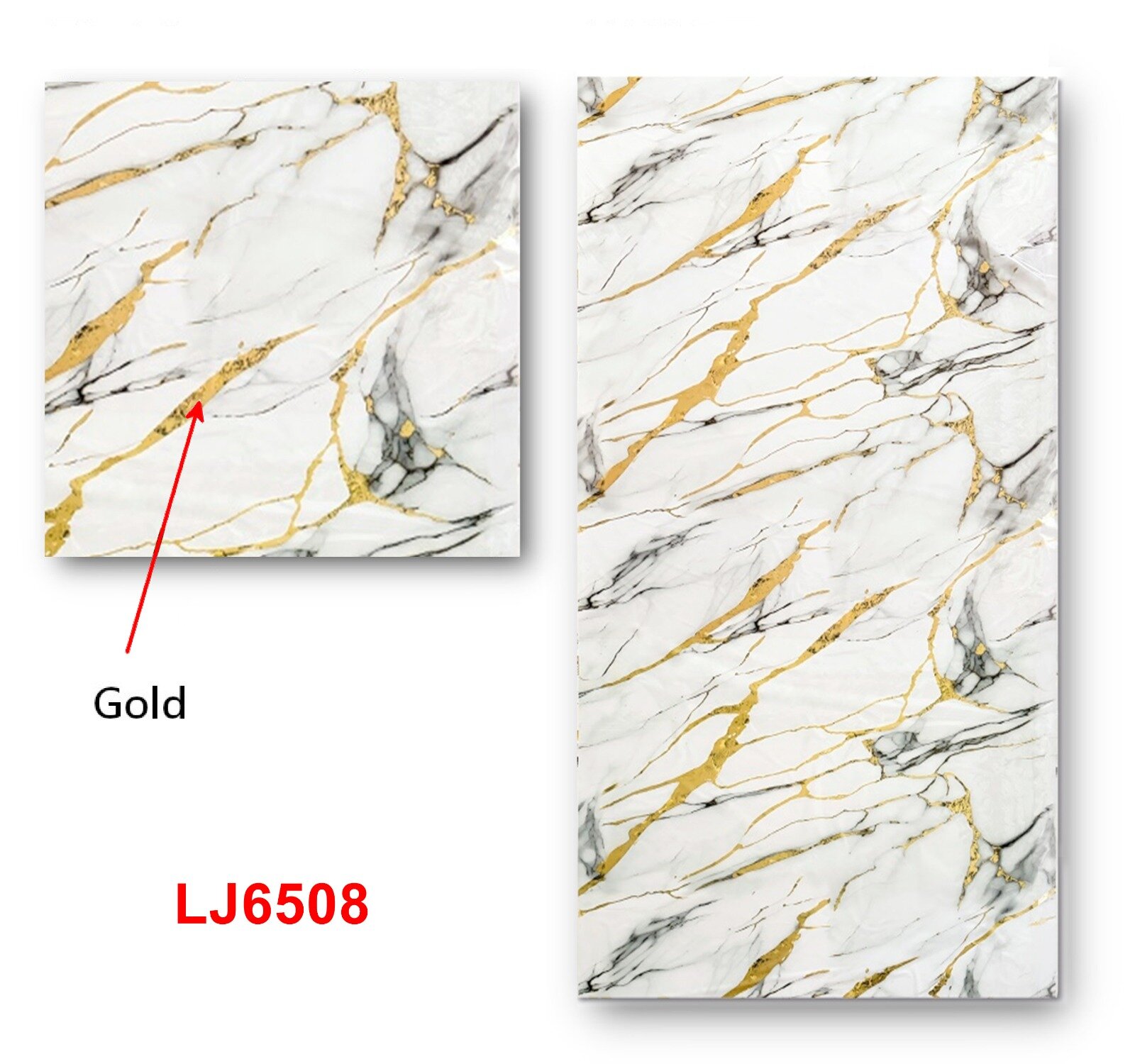 Стеновая панель "Гибкий мрамор", ПВХ, 280х120х0.1см, влагостойкая.