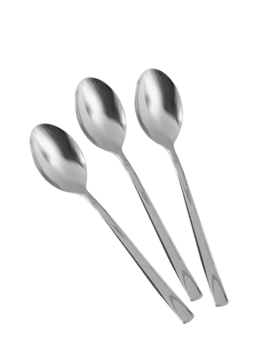 Набор чайных ложек TimA "румба", нержавеющая сталь 18/10, серебристые, 3 шт
