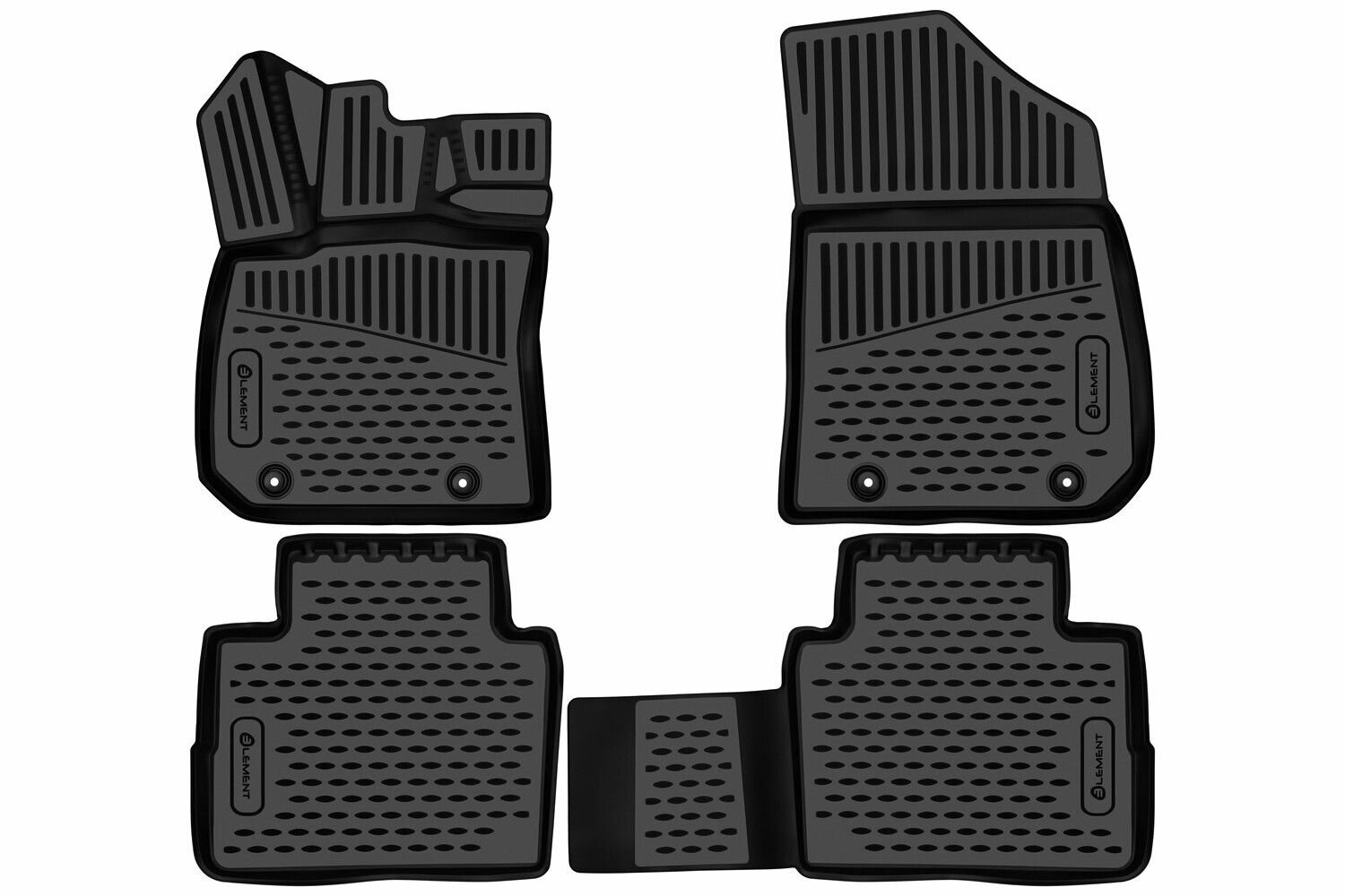 Коврики 3D в салон для GEELY Preface 2024 -, Седан, 4 шт. (полиуретан) арт. ELEMENT3DAN0828210K