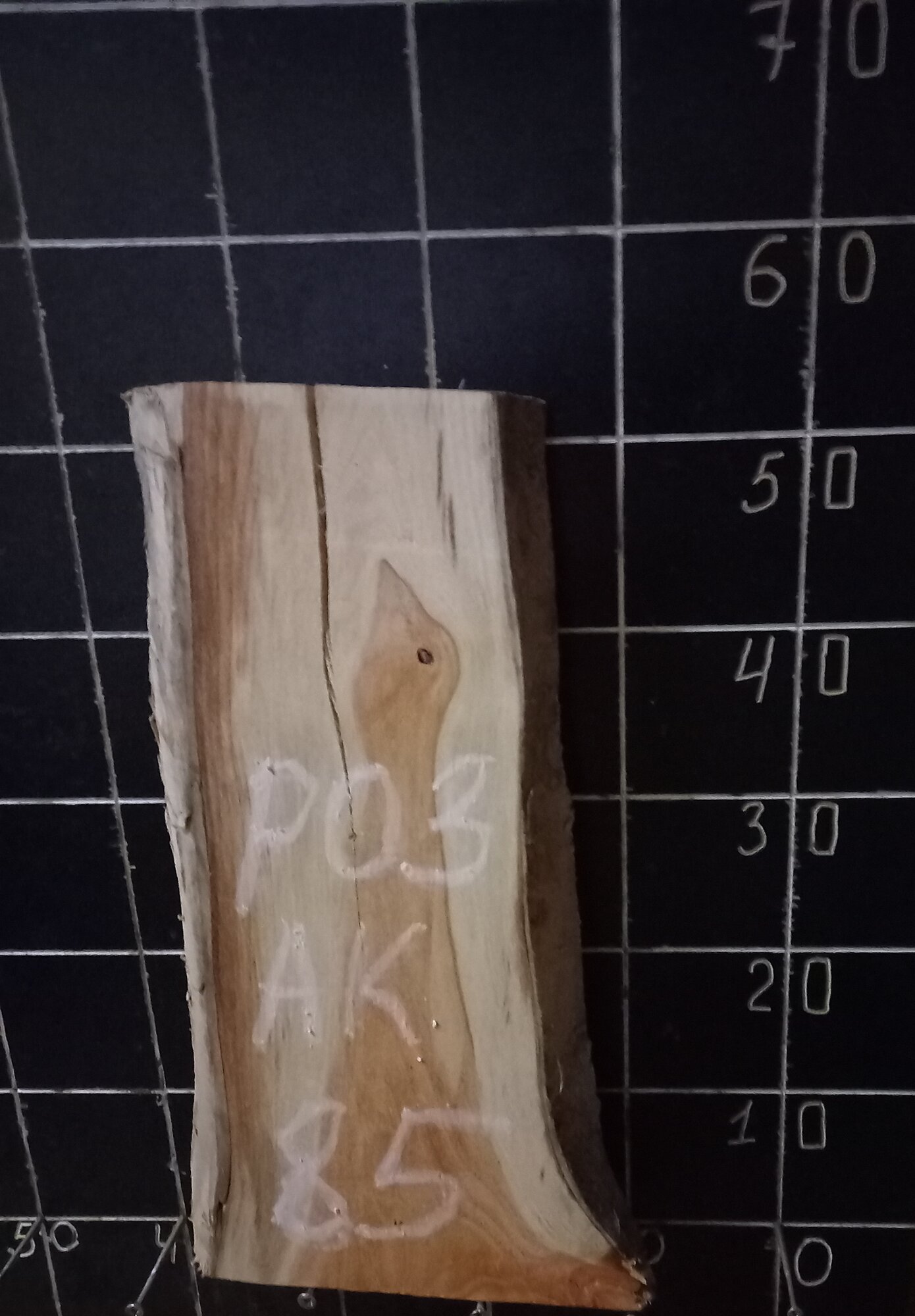 Слэб из массива дерева акация розовая №85, 3*17*50 см, ДОКЛЕС