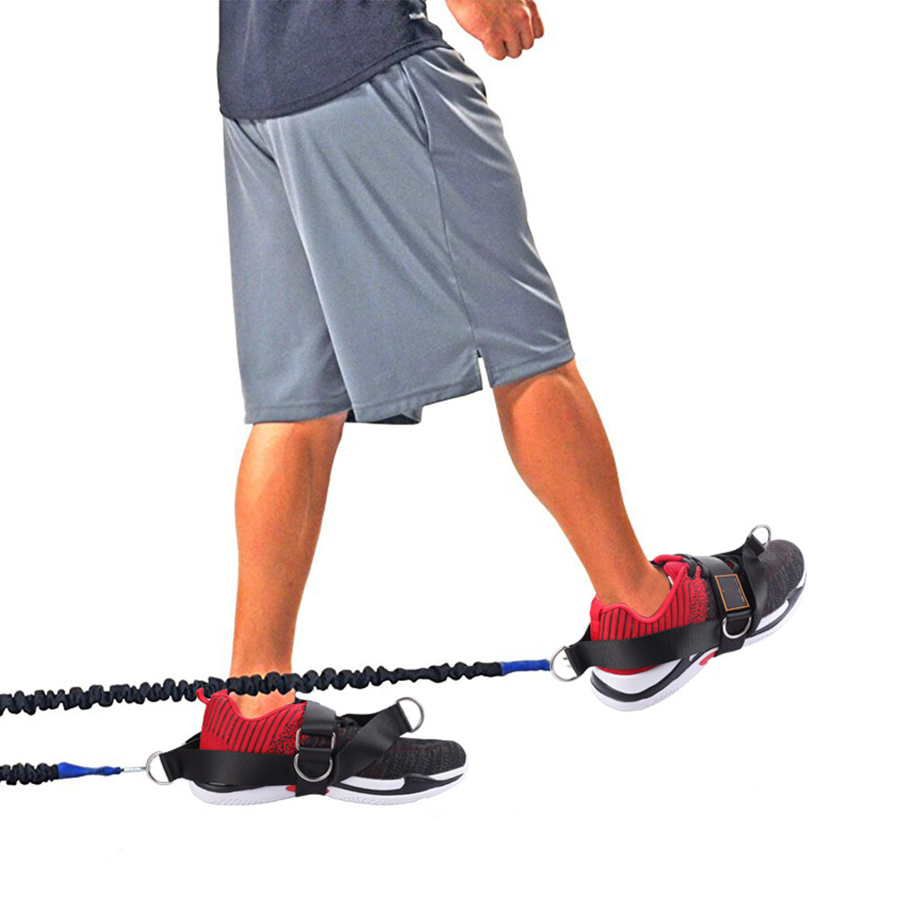 1 Пара Фитнес-Откатов Для Ягодичных Мышц, Эспандеров Для Лодыжек, Нейлоновых Домашних Тренажеров Из Нержавеющей Стали с Манжетами