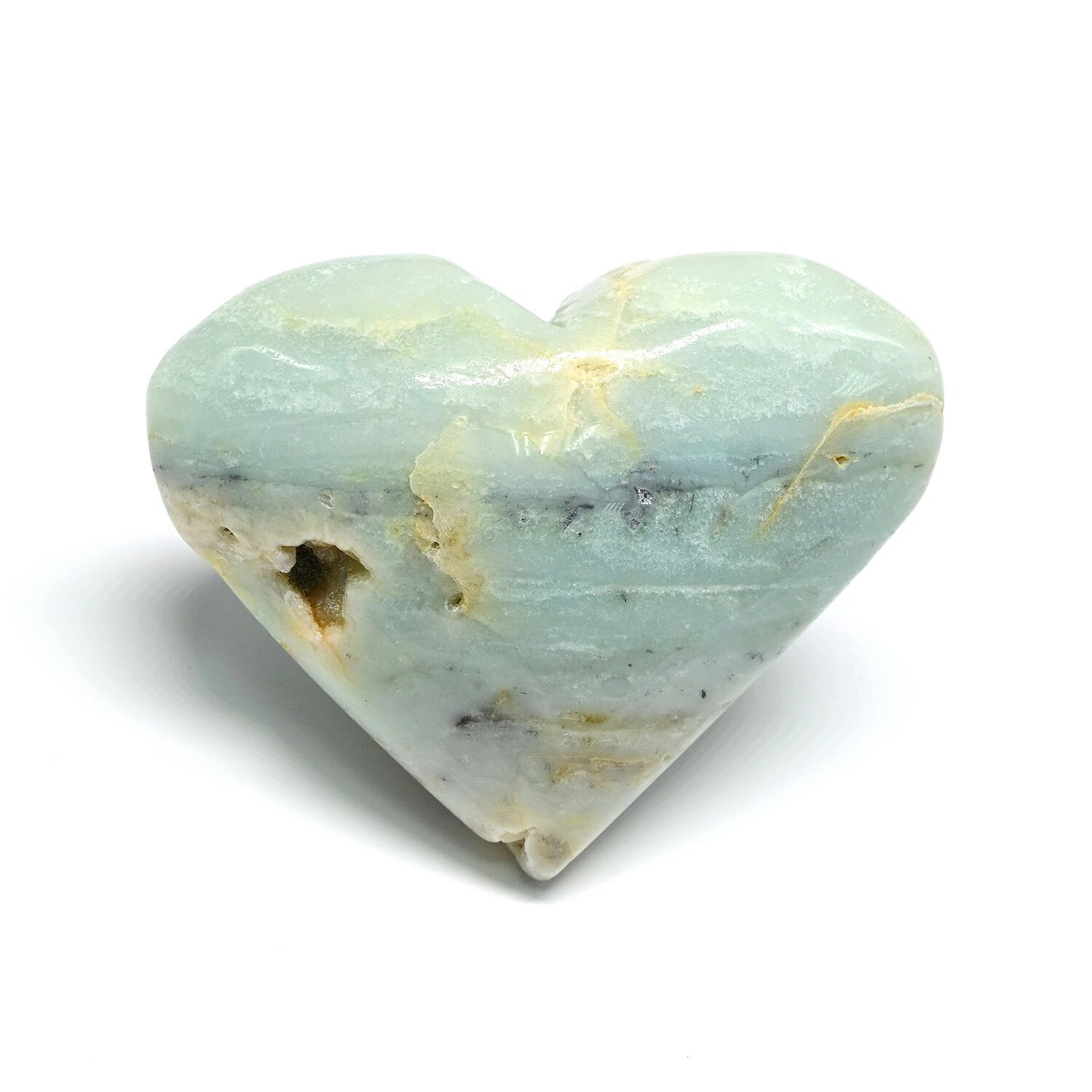 Сердце из амазонита 57*45*23мм, 63г. .