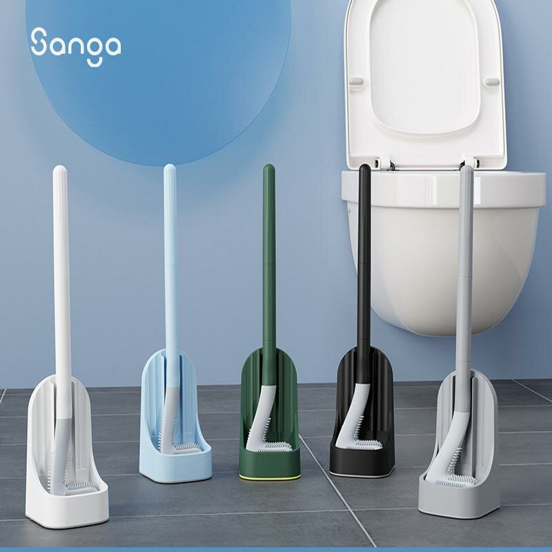 Уборка туалета, съёмная, длинная ручка с фундаментом, мягкий клей, туалет без мертвого угла.