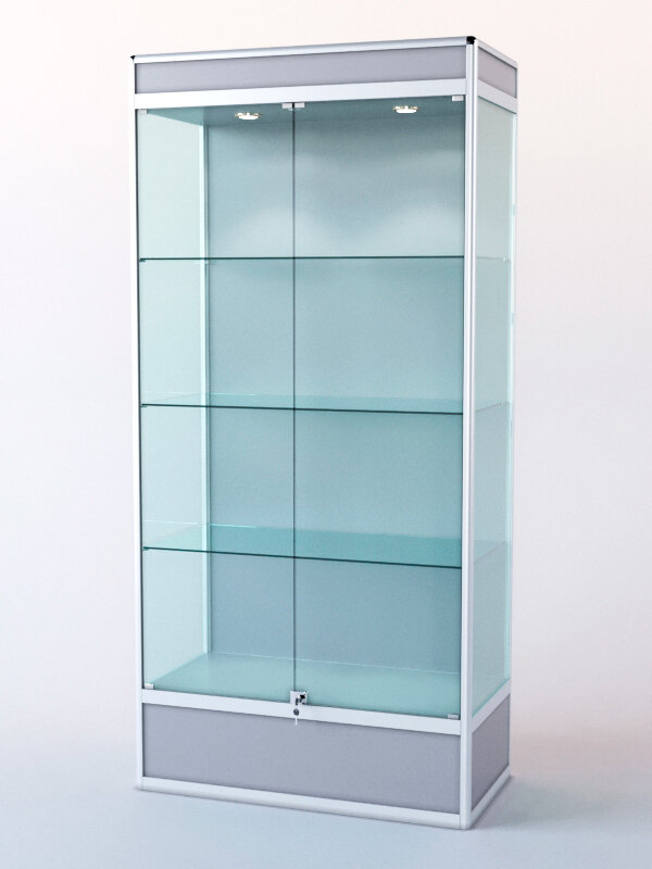 Витрина для музеев вооруженных сил "экспонат" №1-1 (задняя стенка ДВП), Серый