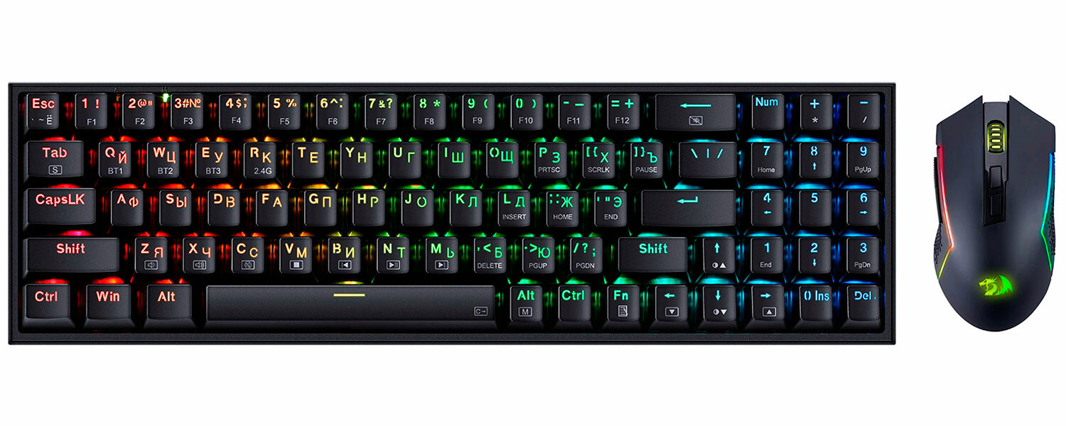 Игровой набор Redragon S136 RU, мышь + клавиатура