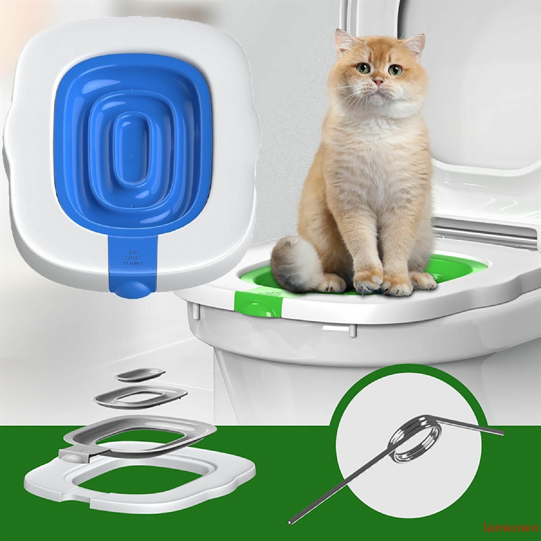 Система приучения кошек к унитазу, Унитаз со съемным лотком для кошачьего туалета