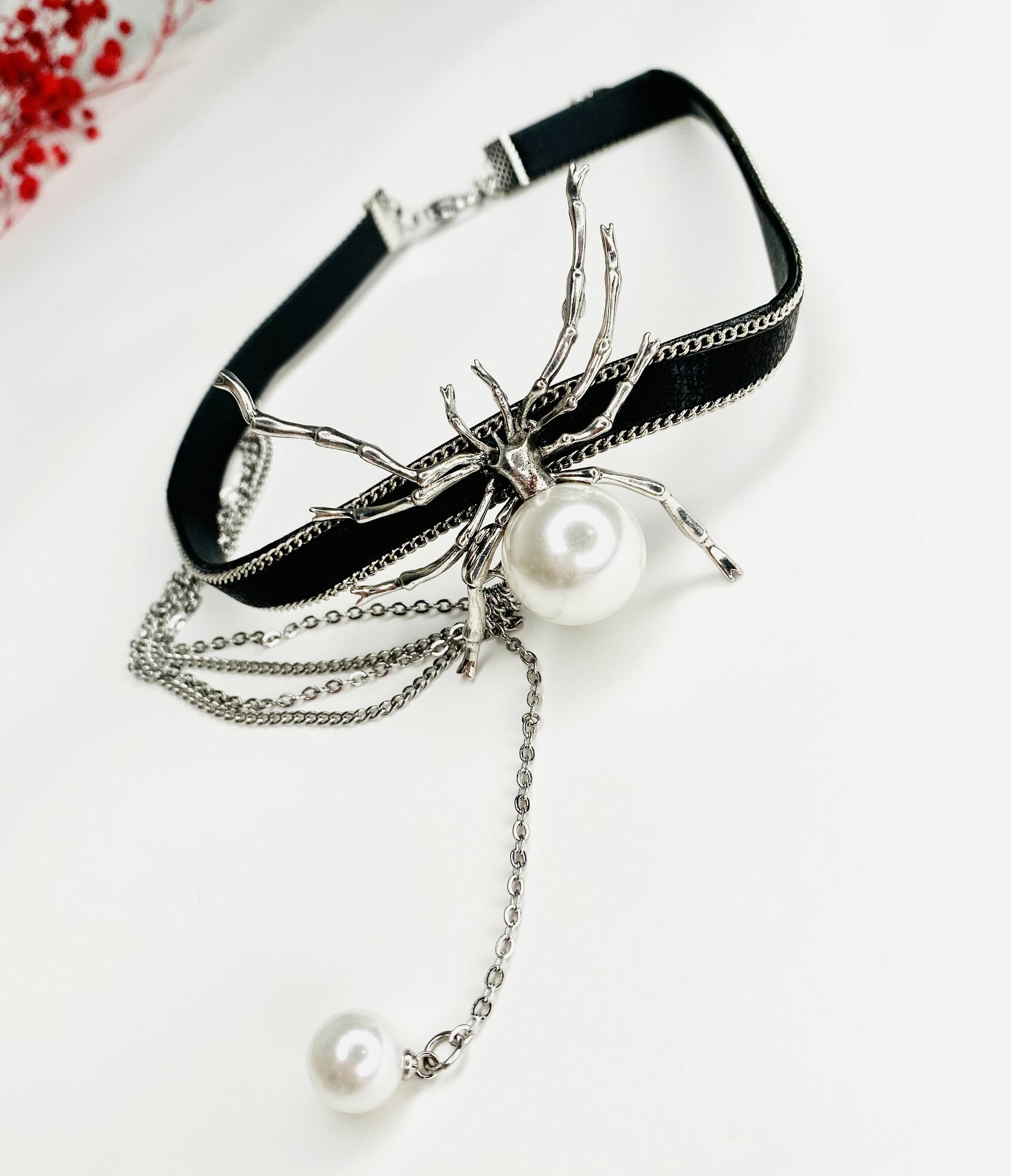 Колье, искусственный камень, жемчуг имитация