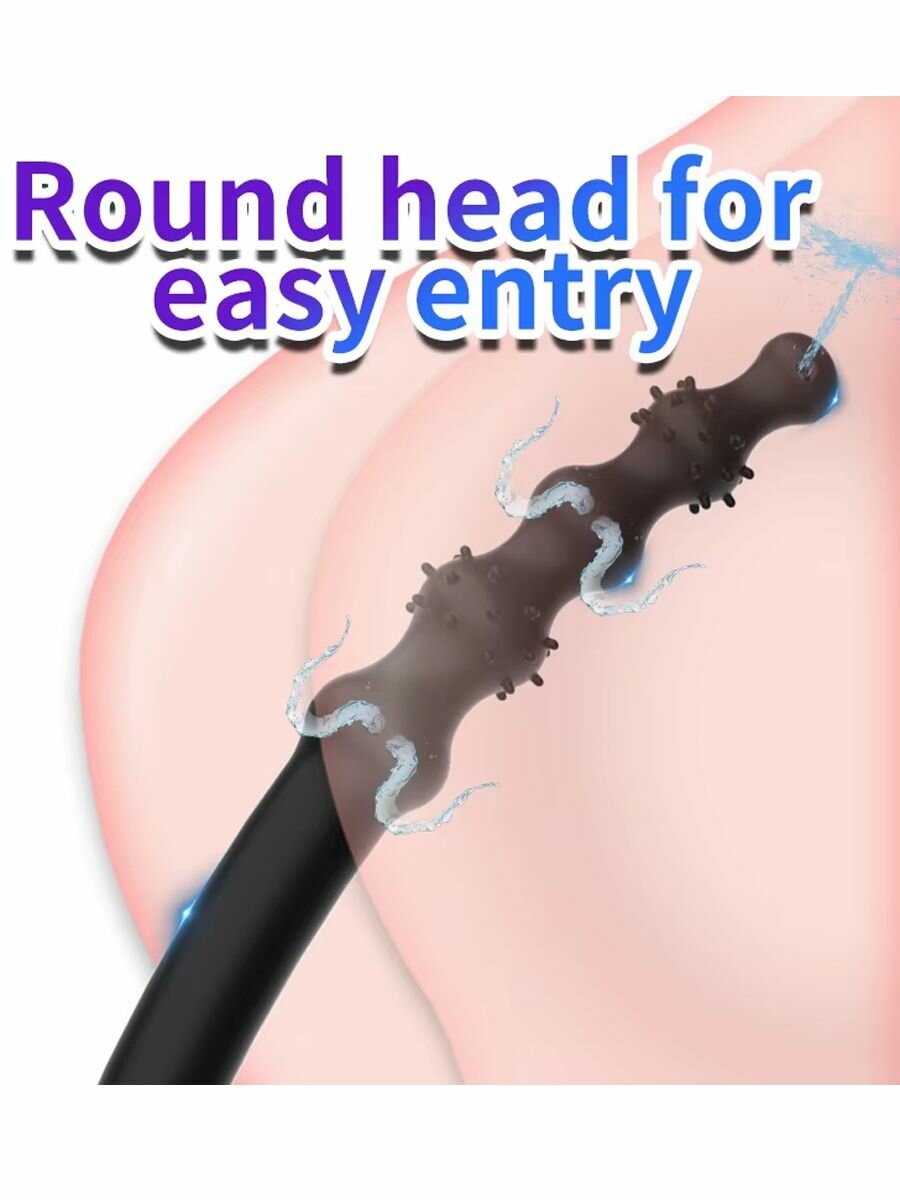 Силиконовая гибкая насадка для анального душа "SILICON ANAL DOUCHE" 38см