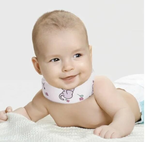 Бандаж для фиксации шейного отдела позвоночника, детский, для новорожденных, 2,5 см ОВ-000