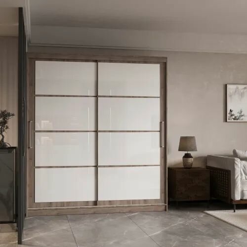 Шкаф-купе Гранд 1 2,0 Лакобель 2шт Дуб Горный