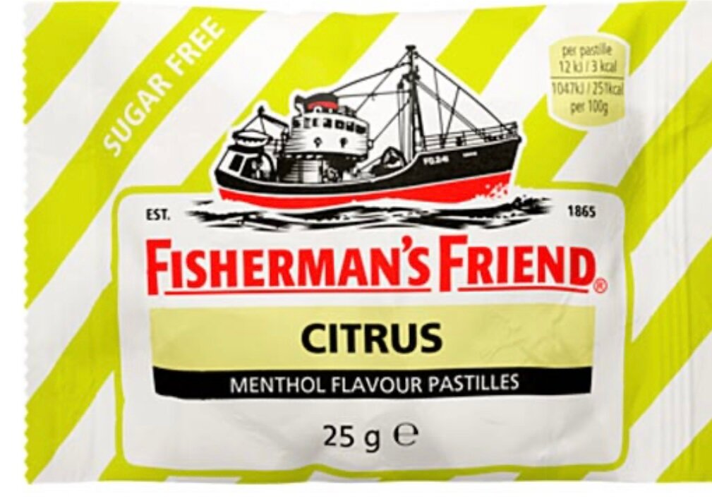 Леденцы Fisherman's Friend без сахара Sugar Free Citrus, Великобритания 25 гр цитрус