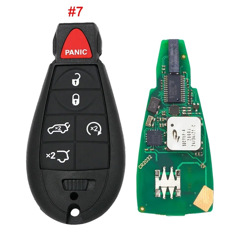 Бесключевой смарт-ключ-брелок 3/4/5/6/7 кнопок с функцией Keyless-Go, 433 МГц, чип PCF7945 ID46 7