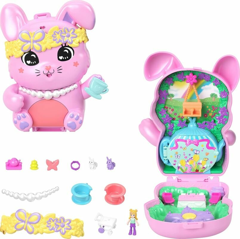 Игровой набор Полли Покет Polly Pocket Tea Party Bunny Compact