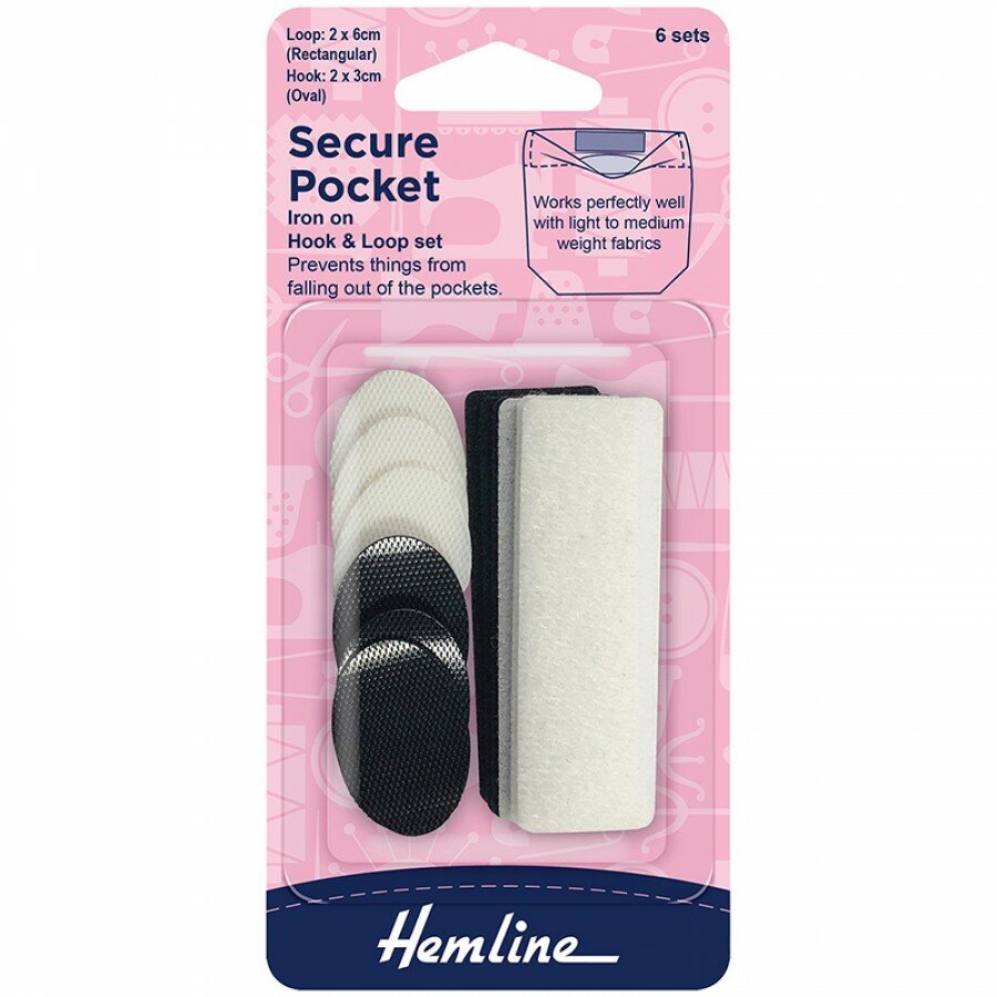Набор липучек самоклеющихся 6,7 х 1 х 14,2 см HEMLINE 652. SP