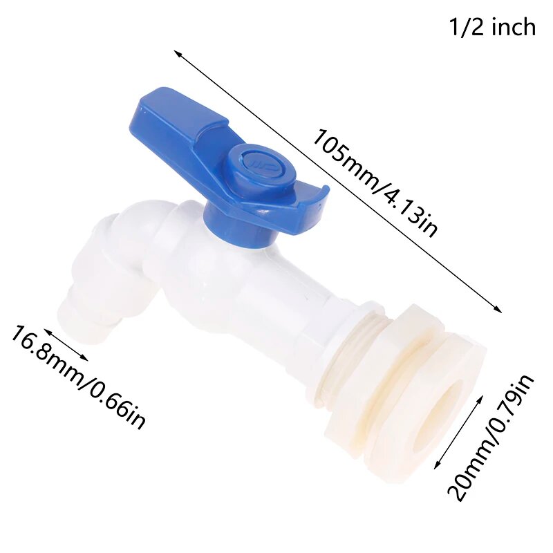 Пластиковый кран для бочки 1/2 дюйма