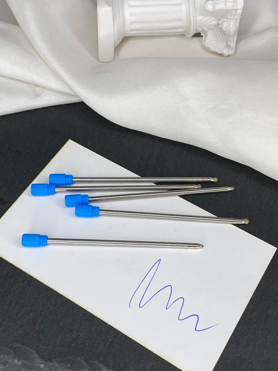 Стержни Amante Crystal, для ручки Swarovski, синие, 65мм, 5шт