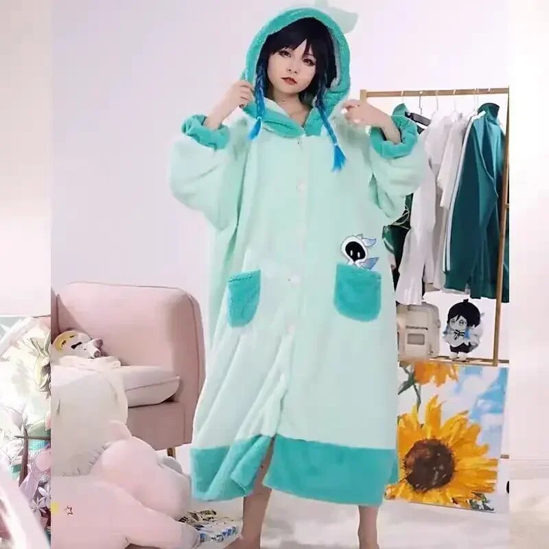 Genshin Impact Косплей Пижама Комплект М, Venti Cosplay
