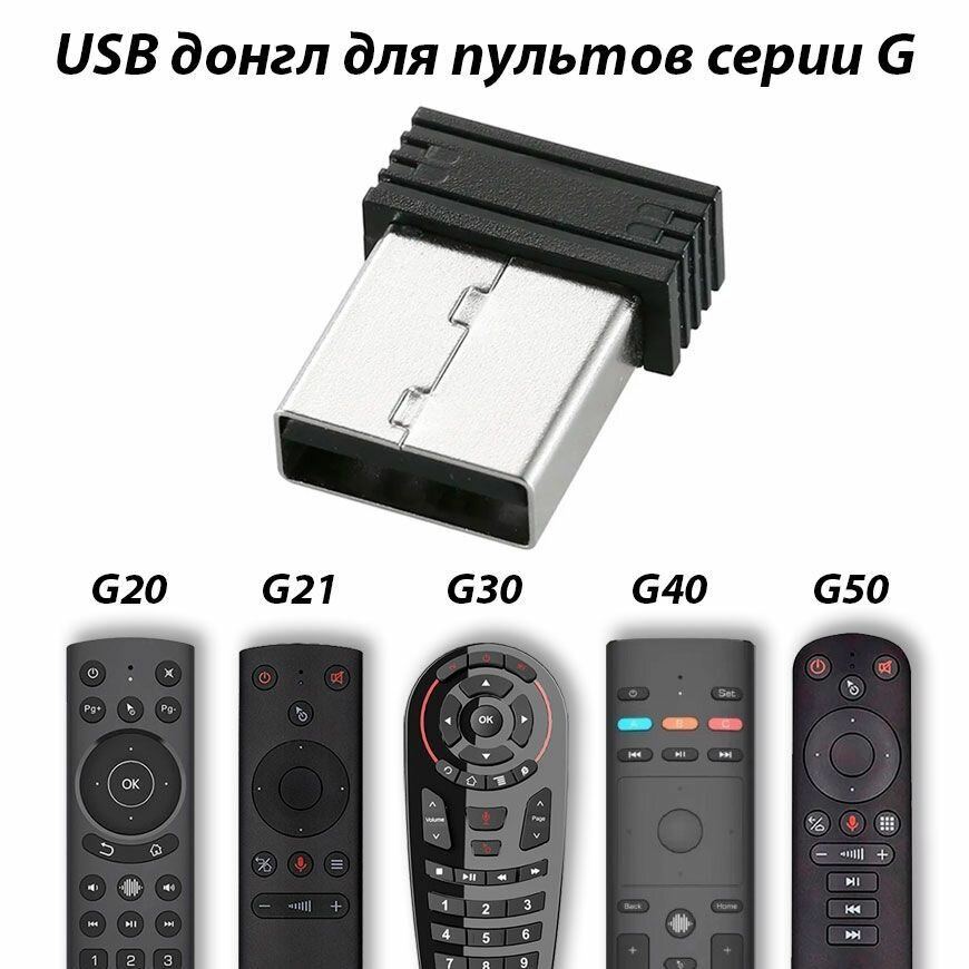 Беспроводной USB адаптер 2,4 для пультов и аэромышей серии G (G20, G21, G30, G40, G50) для пультов ДУ для аэромышей 2.4 ГГц USB приемник запасной