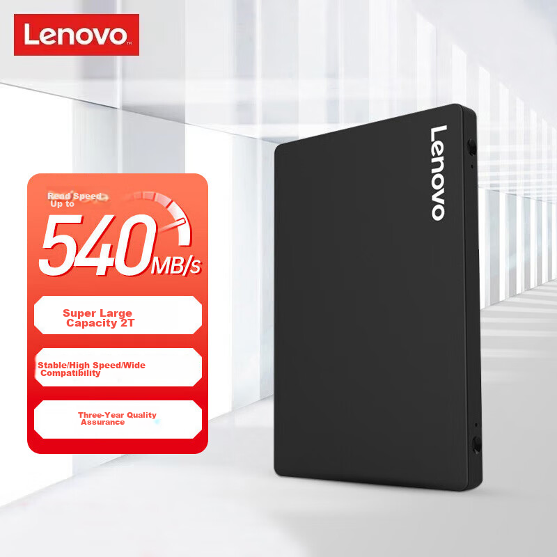 Lenovo 2TB SSD, SATA 3.0, SL700 Lightning Shark Series, Compatible with Desktop/laptop