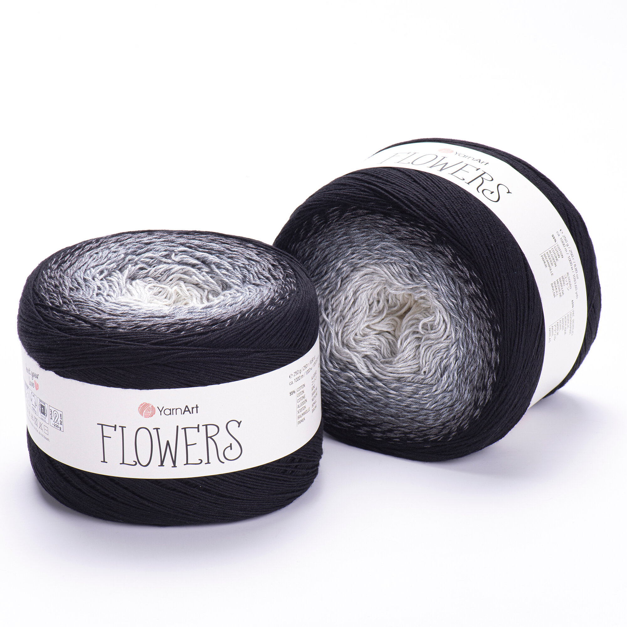 Фантазийная пряжа "Flowers" (Фловерс) фабрики "YARN ART" 1 моток 250 грамм; цвет 253