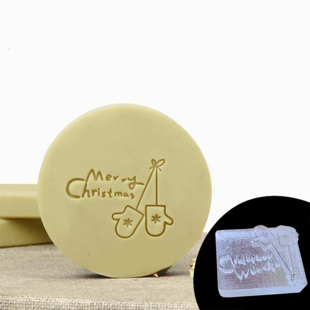 Прозрачный акриловый штамп для мыла