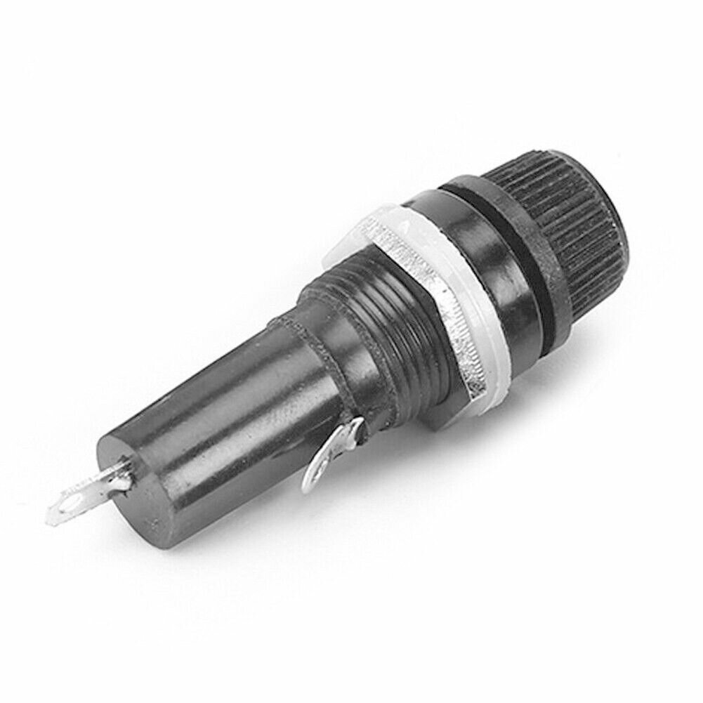 OZ-URJSH-5 шт. черный держатель предохранителя для крепления на панель шасси для 6x30 мм 6*30 стеклянных предохранителей 10A 250V