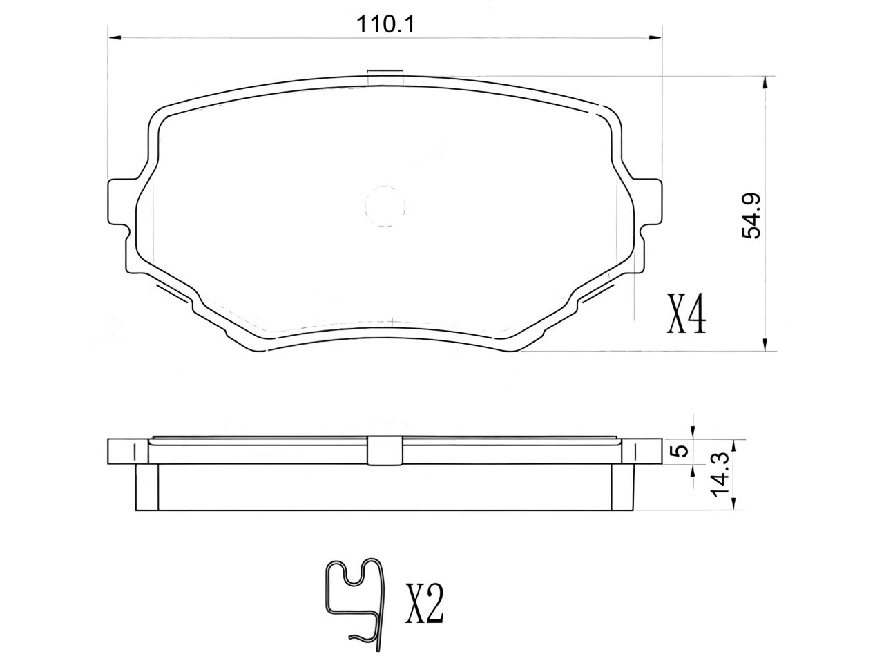UNIO BRP-20376 (5520065D00 / 5520065D00000 / 5520065D10) колодки тормозные диск. передние Suzuki (Сузуки) grand Vitara