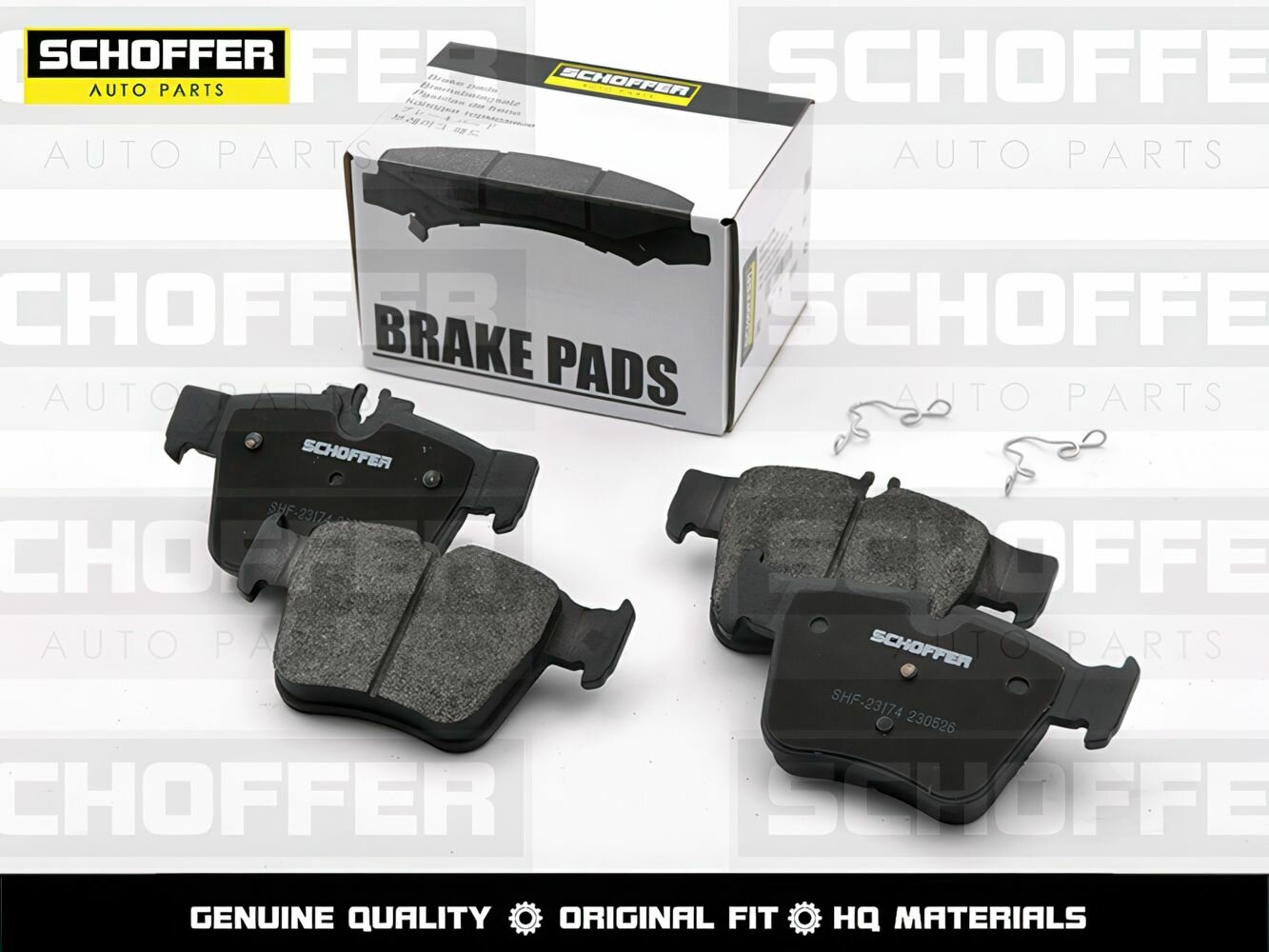 Колодки тормозные задние, для Мерседес Ц W205, Glc Mercedes-Benz C W205, Glc, артикул SHF-23174, производителя SCHOFFER
