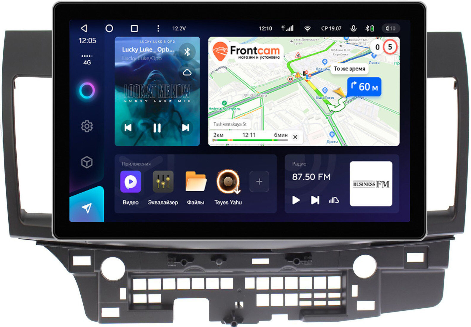 Штатная магнитола Mitsubishi Lancer 10 2007-2017 (авто без Rockford) Teyes CC3 2K 360 6/128-1021 13" Android 10 (4G-SIM, DSP, QLed)