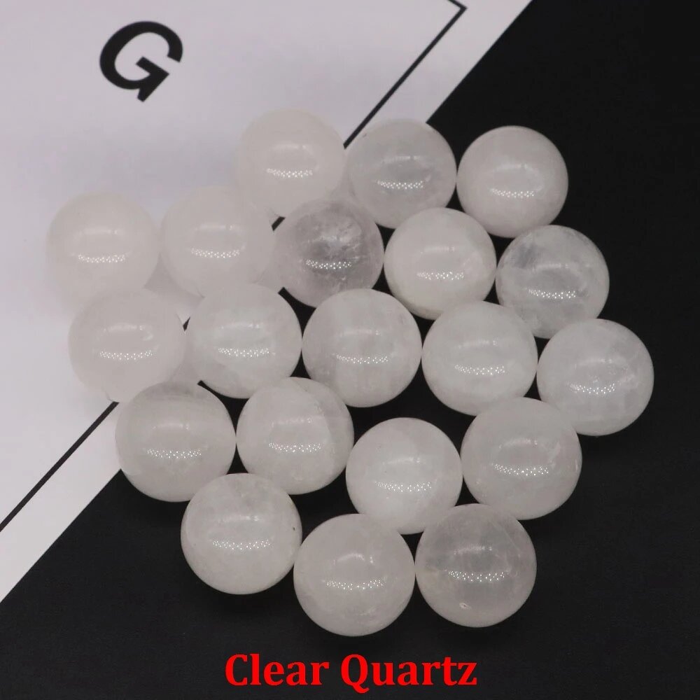 Хрустальные шары Clear Quartz, 16 мм, Белый, 1 шт
