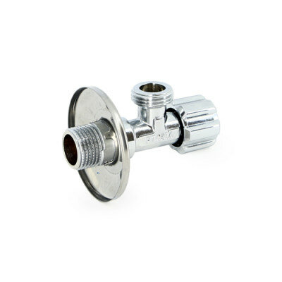 Вентиль запорный Н 1/2" для подключения бачков / смесителей UNI-FITT