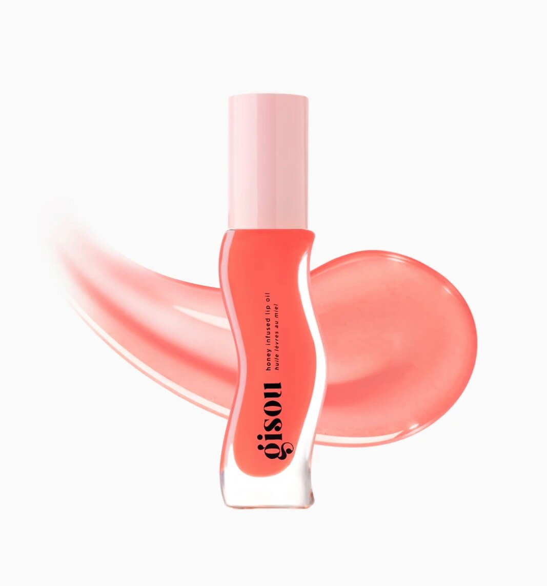 GISOU масло для губ Honey Infused Lip Oil оттенок Bee-llini Peach