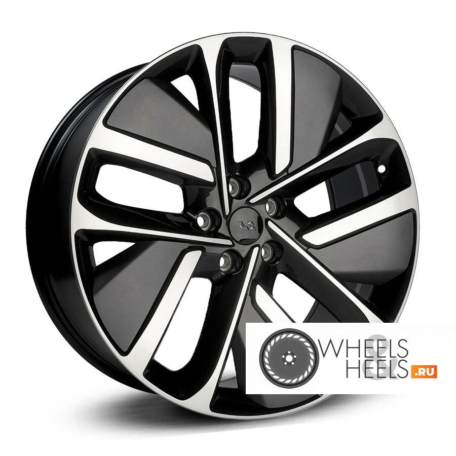 Диск автомобильный литой RPLC Li1 21x9 5x120 et45.5 dia62.5 Антрацитовый с полированной лицевой поверхностью