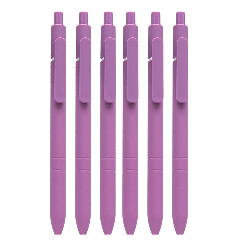 6шт Многоразовая Выдвижная Шариковая Ручка 0,5 ММ Для Легкой Записи Многоразовая Деловая Ручка Для Подписи с Зажимом для Ручки для Офиса