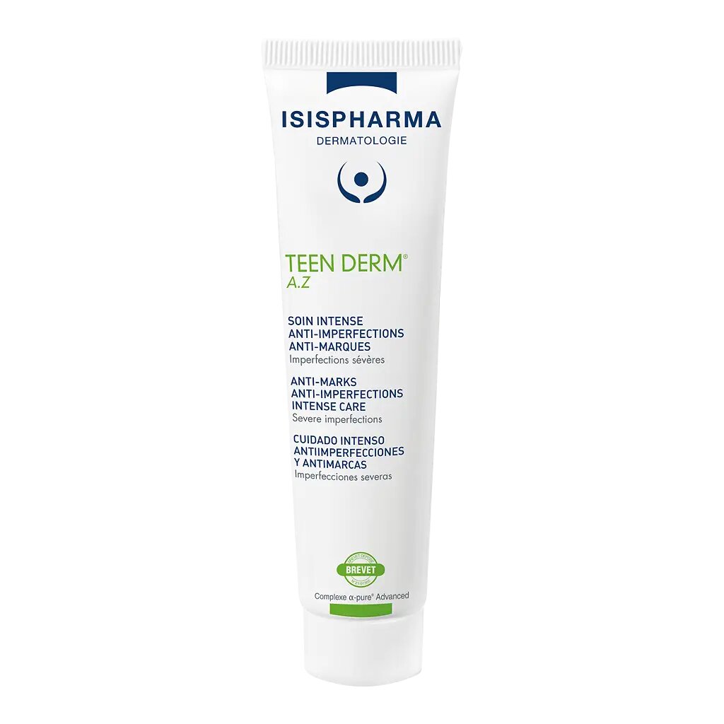 IsisPharma Teen Derm A.Z Гель-крем для интенсивного ухода за кожей с несовершенствами с азелаиновой кислотой 15% 30 мл 1 шт