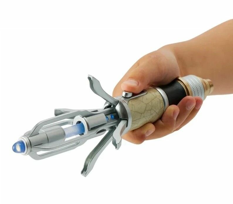 Звуковая отвертка Доктор Кто 14-го поколения - Doctor Who (матовый хром)