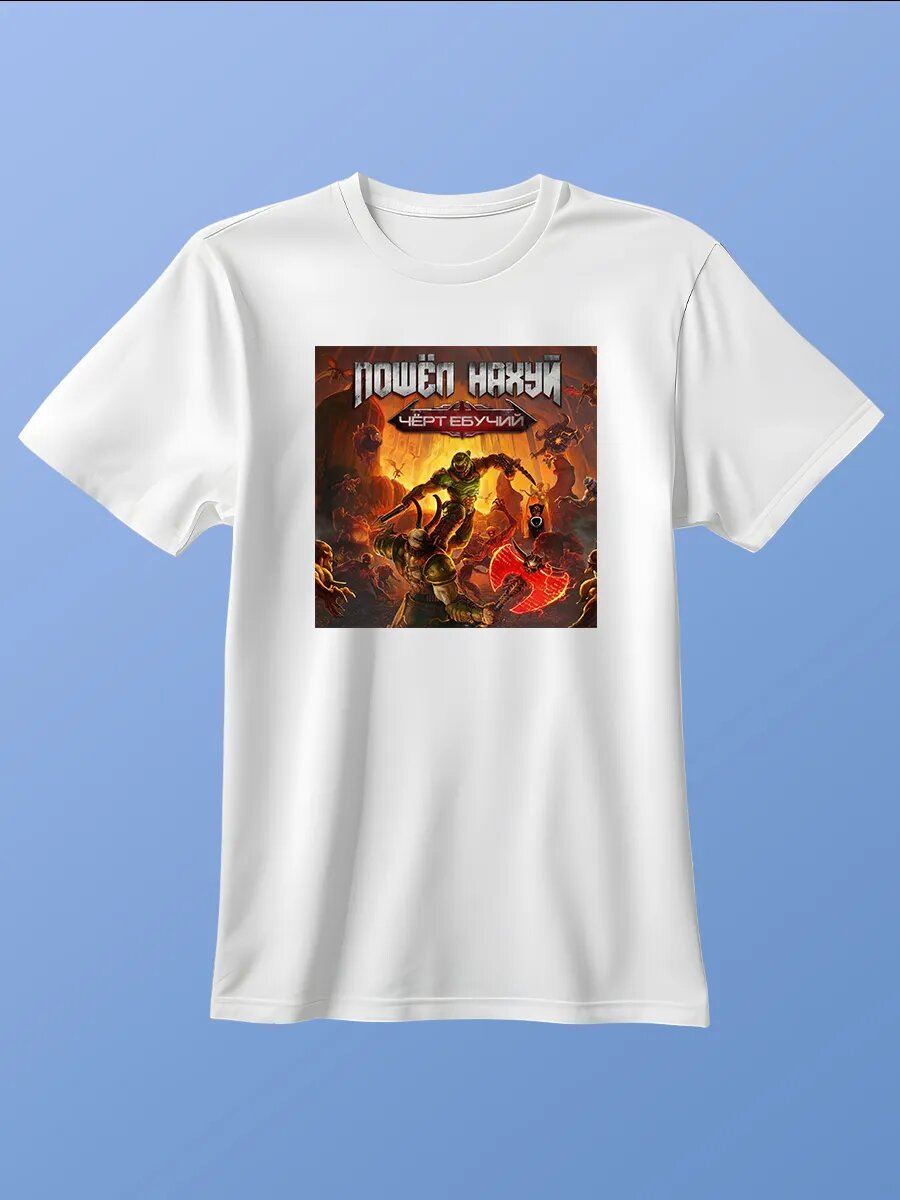 Футболка doom мем