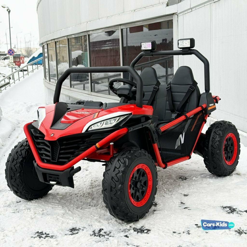 Электромобиль Buggy P555PP, 24V, красного цвета, двухместный