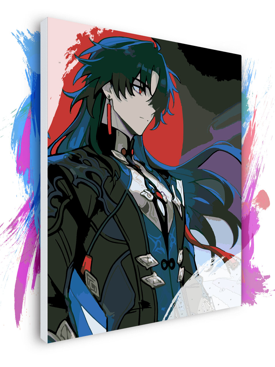 Картина по номерам на холсте Honkai Star Rail - Блейд, 40 х 50 см