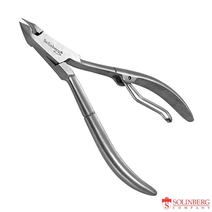 Кусачки маникюрные Solinberg 33010/2 "Classic Line", матовые, одинарная пружина, лезвия 6мм
