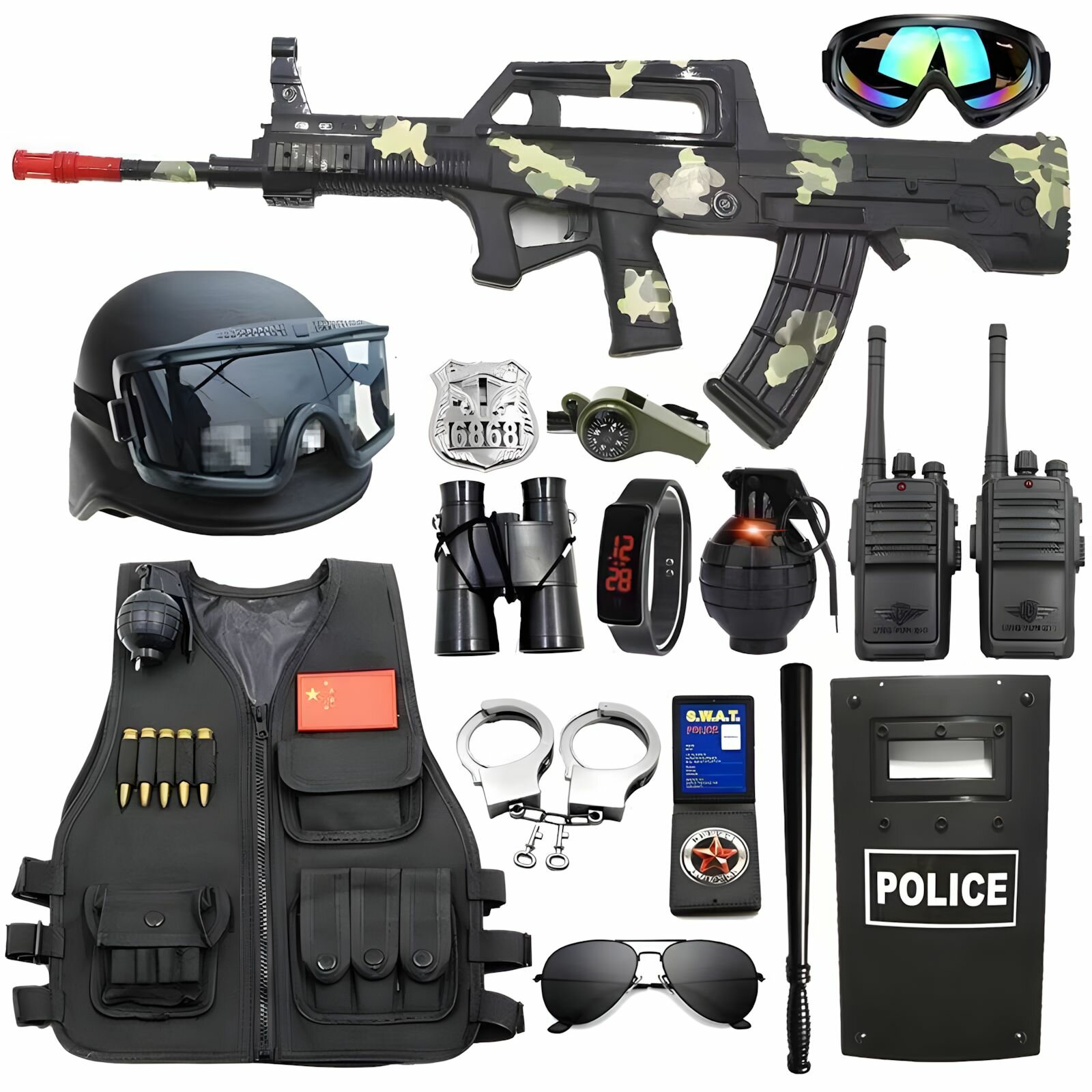 16 . предметов типа 95 для детей от 2 до 5 лет <специальный полицейский набор>.