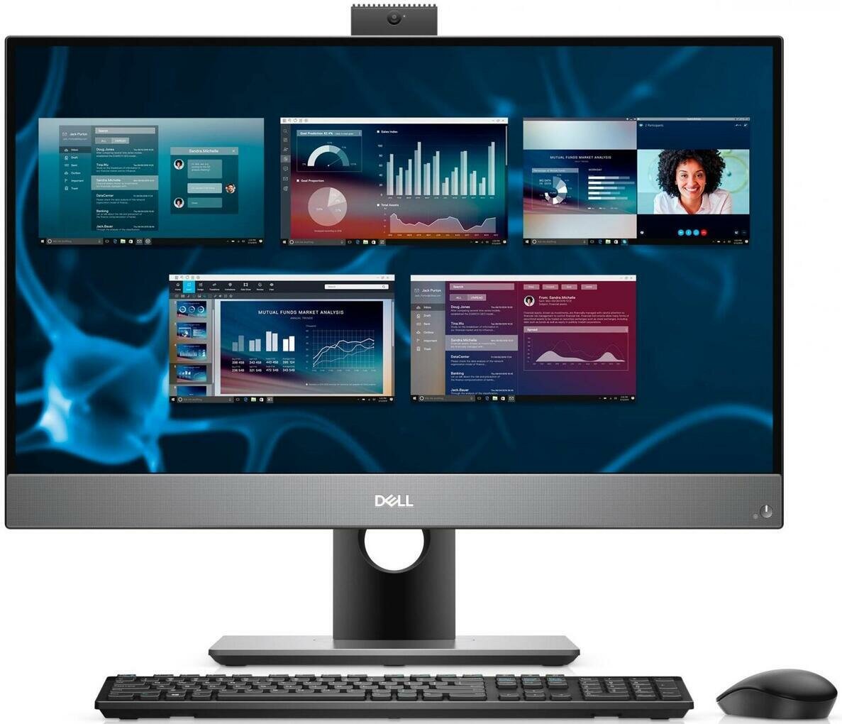 23.8" Моноблок Dell Optiplex 7490 AIO (7490-3411) черный, серый - 1920x1080, IPS, Intel Core i7-10700, ядра: 8 х 2.9 ГГц, 16 ГБ, DDR4, SSD 512 ГБ, Intel UHD Graphics, Windows 10 Pro