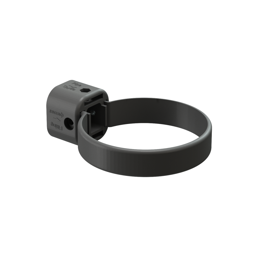 Docke LUX Хомут универсальный (Графит), диаметр трубы 100, толщина 1.9