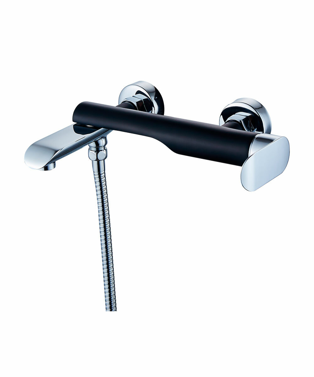 Смеситель Ganzer для ванны с душем из латуни GZ22031-C черный