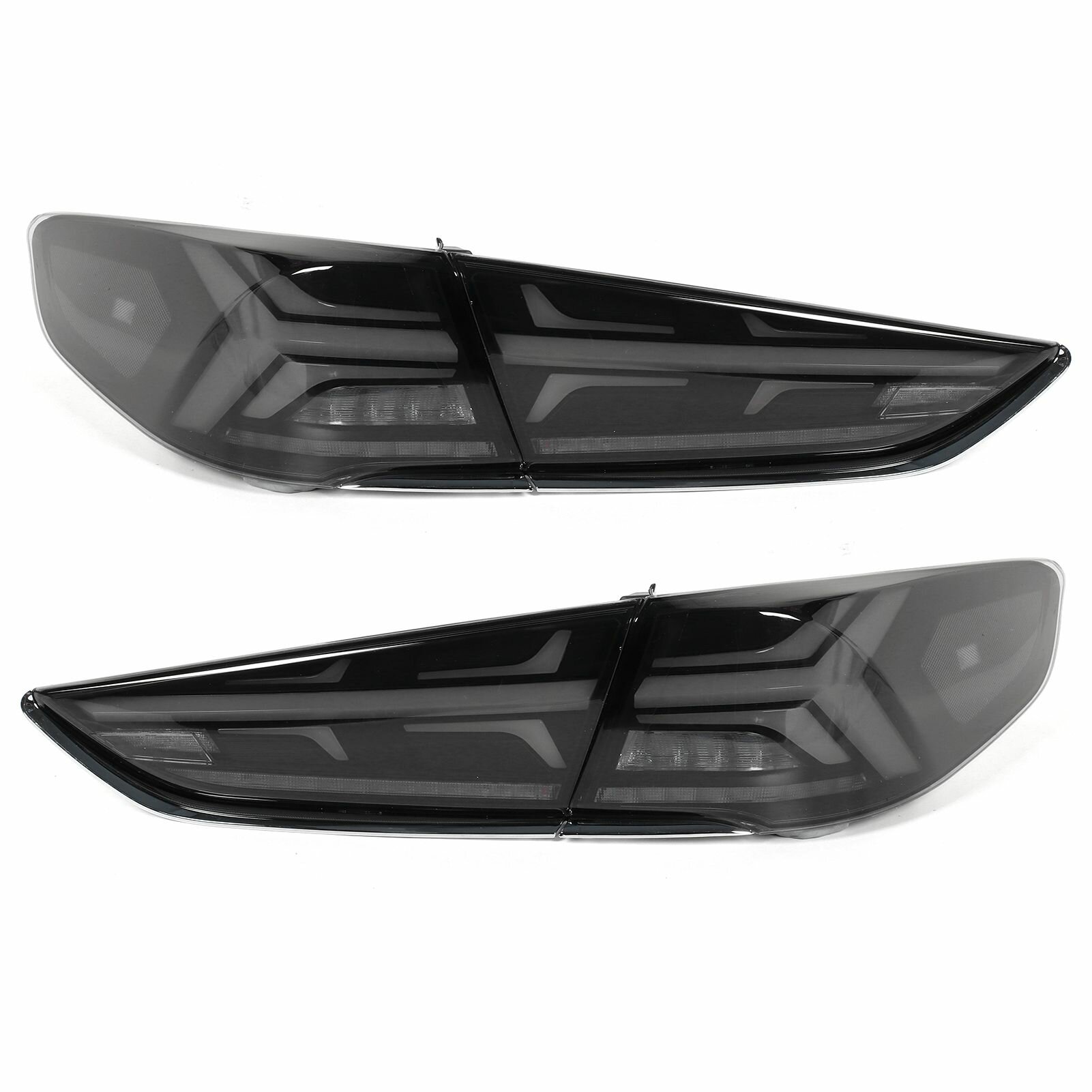 Тюнинг LED фары для Hyundai Sonata затемненные