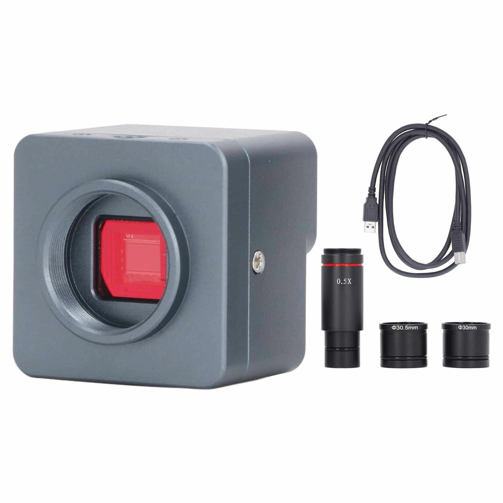 USB-камера для микроскопа, цифровой электронный окуляр 4K, 8 МП, 0,5-кратный зум-объектив и адаптер 30 мм 30,5 мм